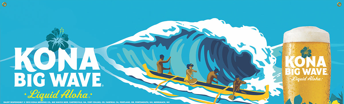 Kona Big Wave Reinforced 13oz Vinyl Banner — Ripper Bud Web Store
