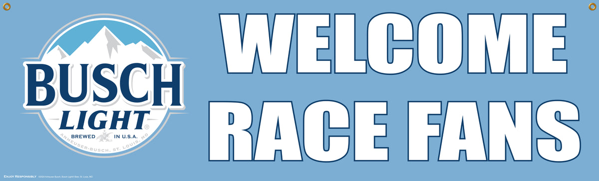 Busch Welcome Race Fans Banners – Ripper Bud Web Store
