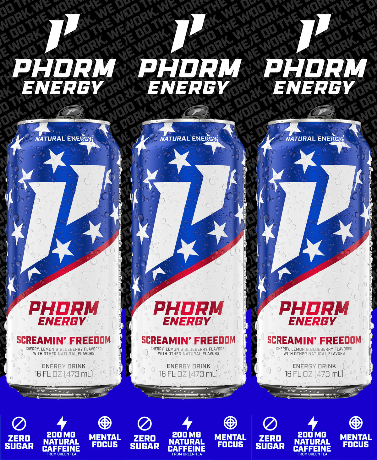Phorm Energy Screamin Freedom Three Sided Bollard Sign — Ripper Bud Web ...
