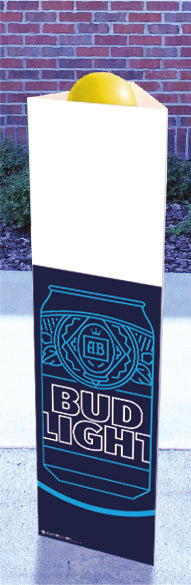 Bud Light Can Three Sided Bollard Sign — Ripper Bud Web Store