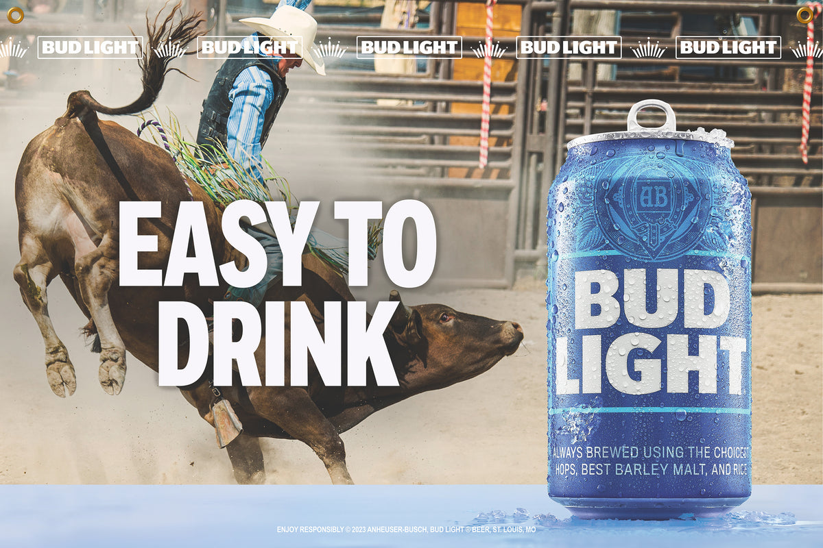 Bud Light Easy to Drink 24" x 36" Banner — Ripper Bud Web Store