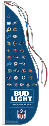 Bud Light NFL Team Feather Dancer Flag Kit - 10' Pole — Ripper Bud Web ...